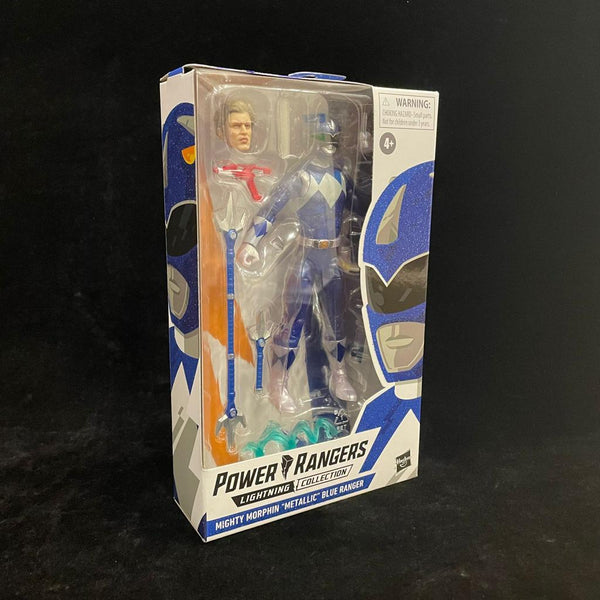 Power Rangers Lightning Collection Mighty Morphin Metallic Blue Ranger ...